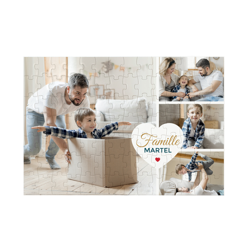 Personalisiertes Puzzle mit Text und Foto für ein lustiges und ...