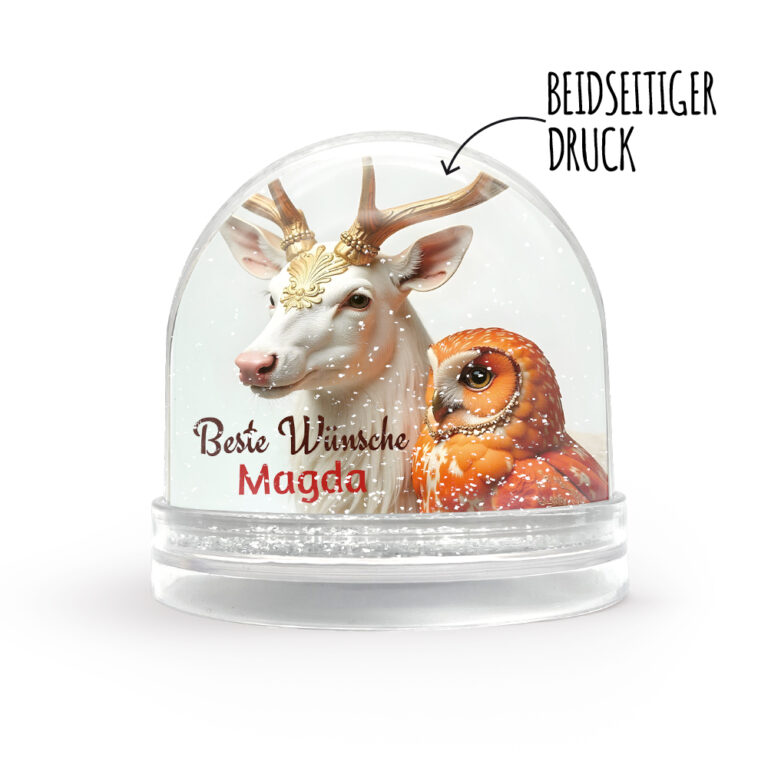 Personalisierte Schneekugel mit Foto - geschenke.kisseo.de